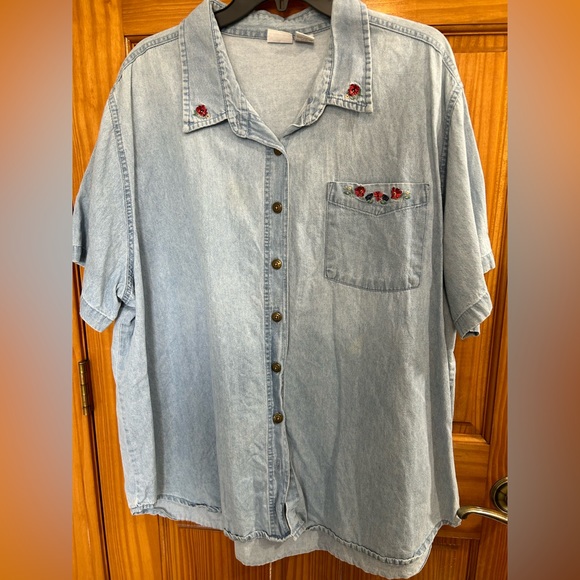 Cherokee | Tops | Cottage Core Denim | Poshmark